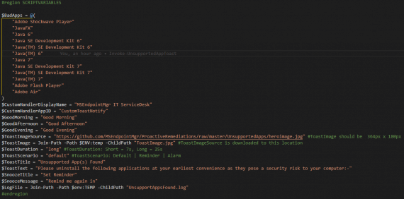 Use Proactive Remediations to pop a Toast Notification when Unsupported ...