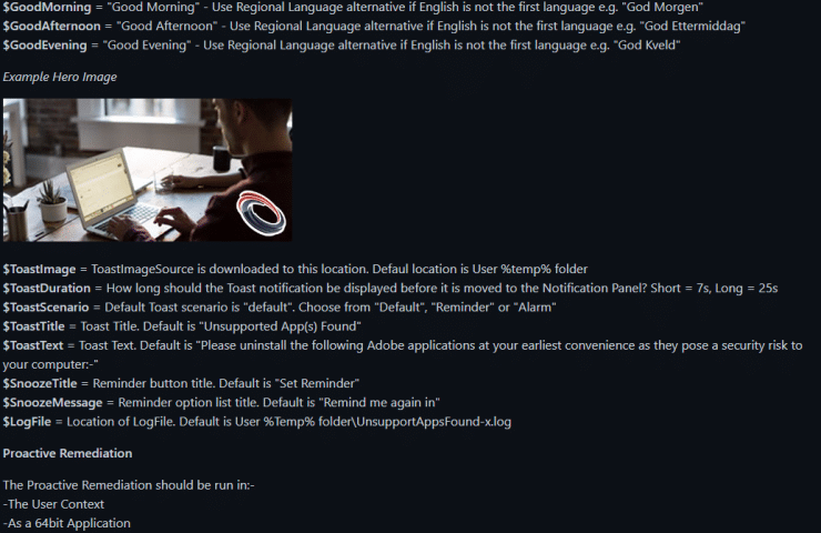 Use Proactive Remediations to pop a Toast Notification when Unsupported ...