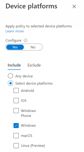 Securing Windows MAM Only Access with Conditional Access - MSEndpointMgr