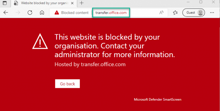 Block the Office File Transfer Endpoints to help prevent data leakage ...