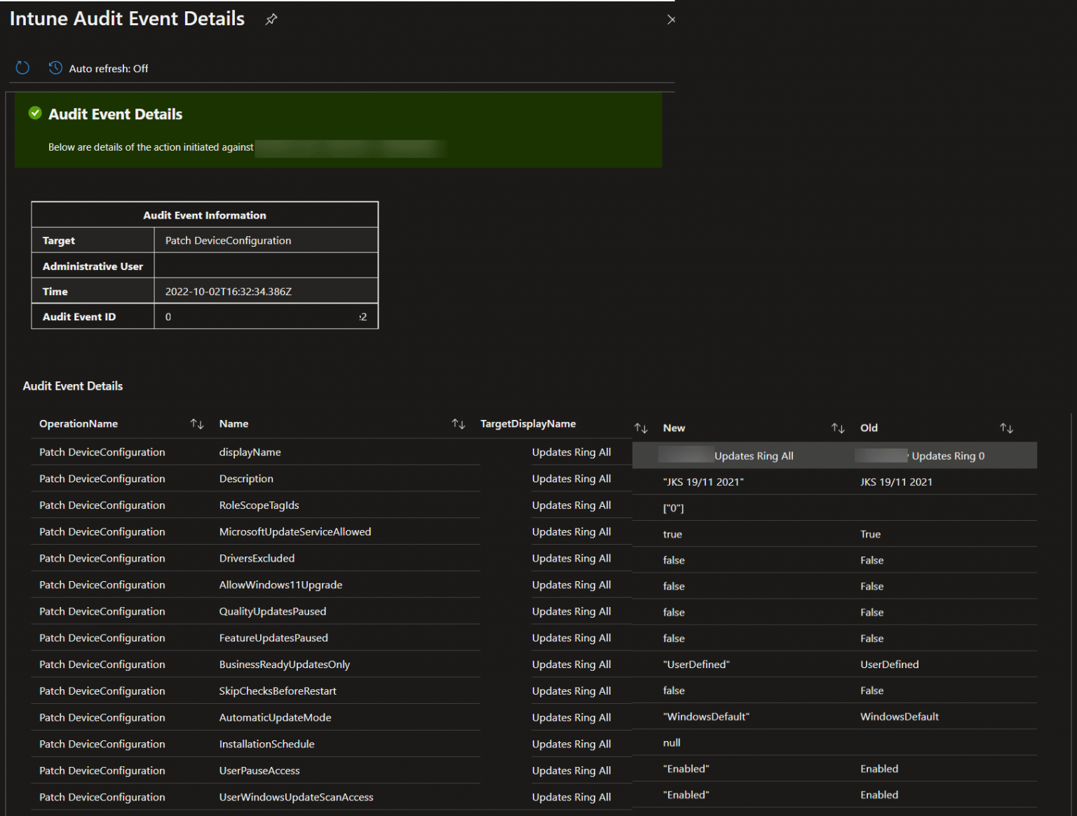 MSEndpointMgr Intune Audit Dashboard - MSEndpointMgr