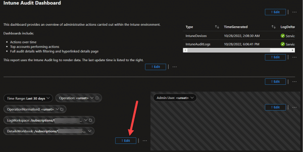 MSEndpointMgr Intune Audit Dashboard - MSEndpointMgr