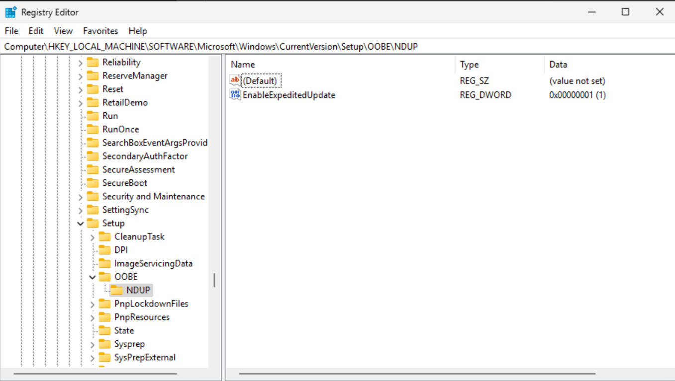 OOBE will force you to quality update during onboarding - MSEndpointMgr