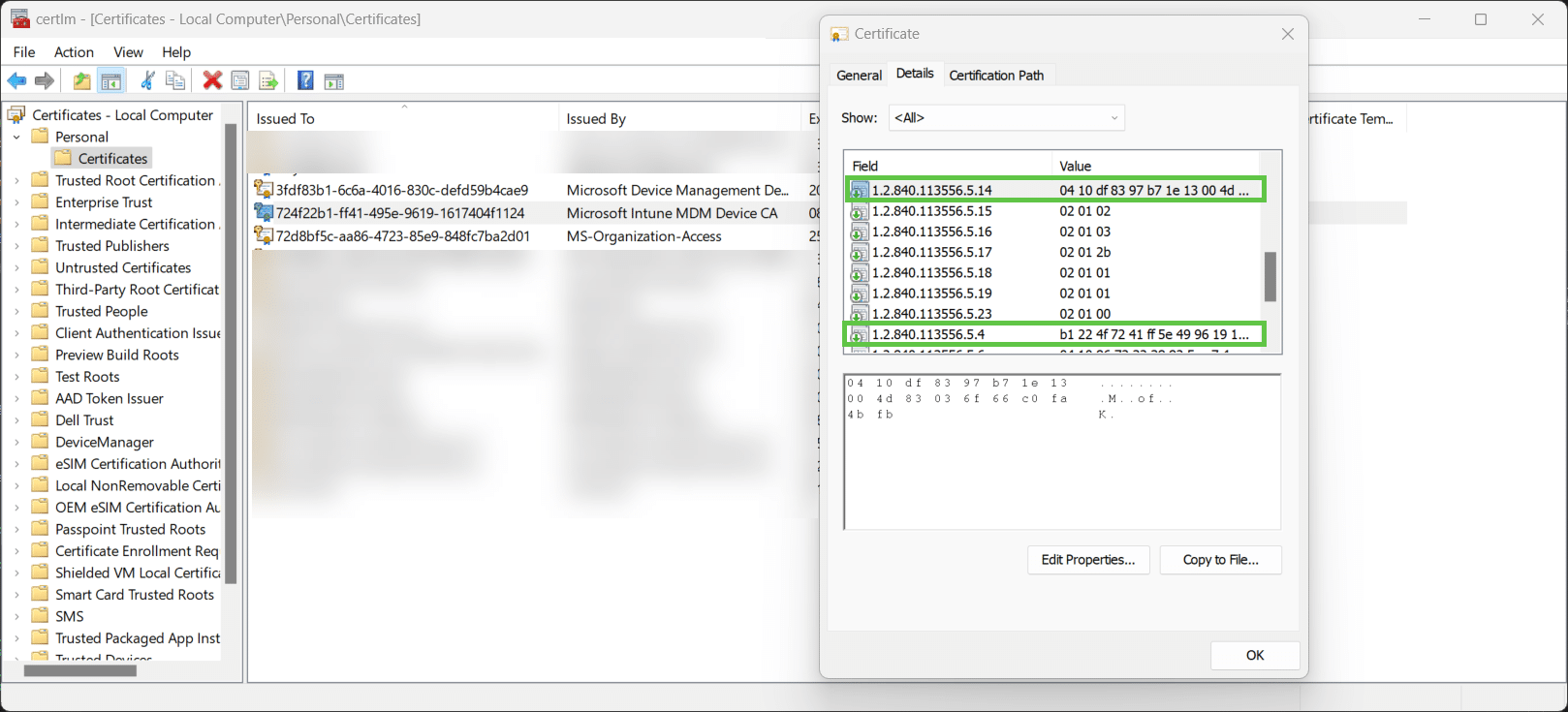 Unpacking the Microsoft Intune MDM and Entra ID Certificate - MSEndpointMgr