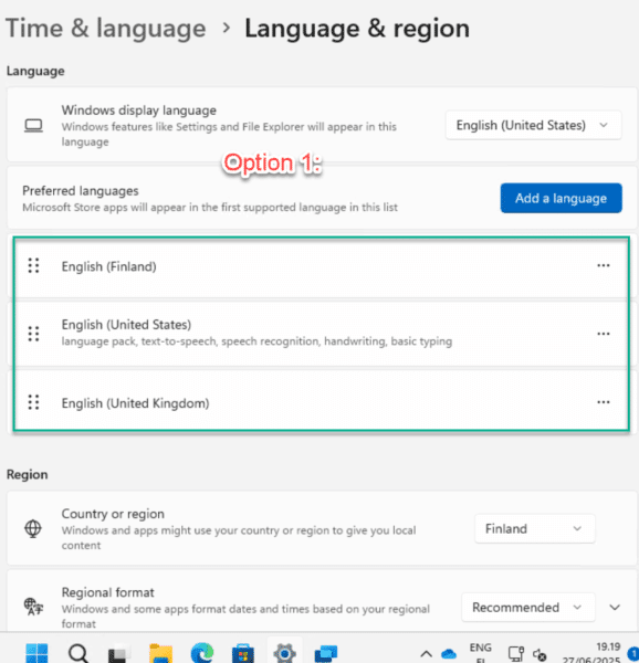 Managing Windows 11 languages and region settings (Part 2) - Keyboard ...