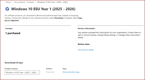 Enable Windows 10 ESU with Microsoft Intune