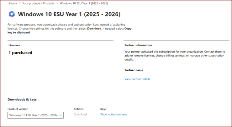 Enable Windows 10 ESU with Microsoft Intune
