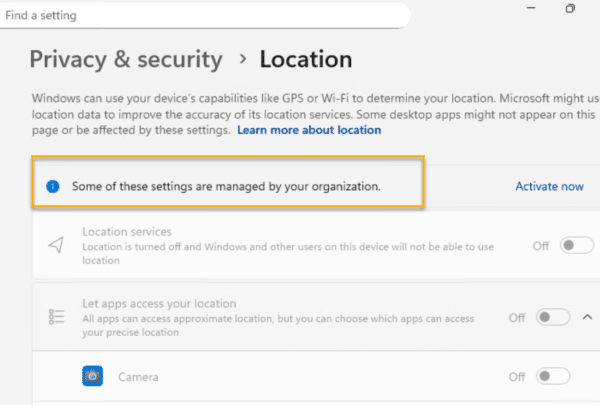Location Services is grayed out? - MSEndpointMgr