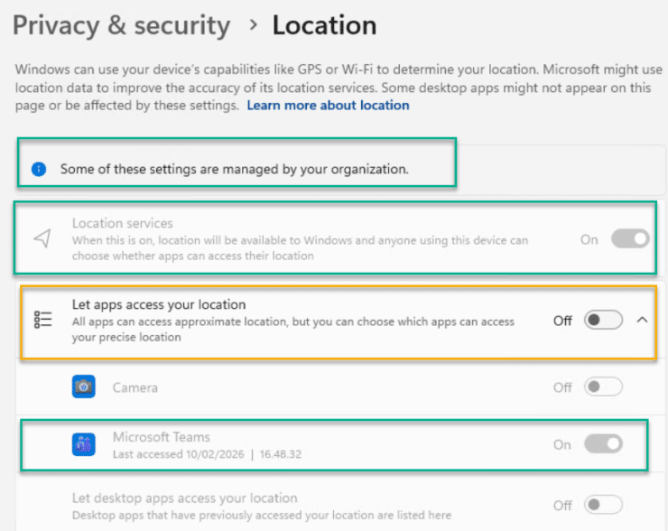 Location Services is grayed out? - MSEndpointMgr