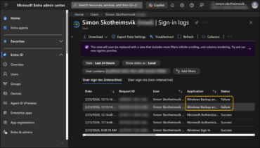Troubleshooting Windows First Sign‑in Restore When Conditional Access ...